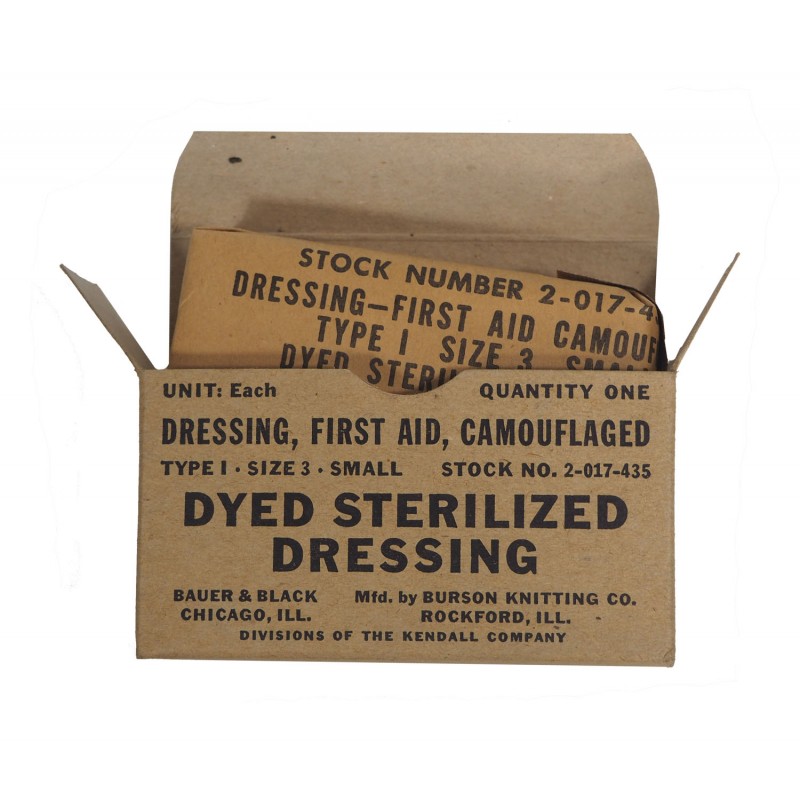 US Dressing First Aid, camouflaged, small, Verbandspäckchen 2. WK ...